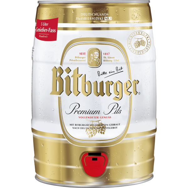 Trinkgut Kempken. Bitburger Pils 5L